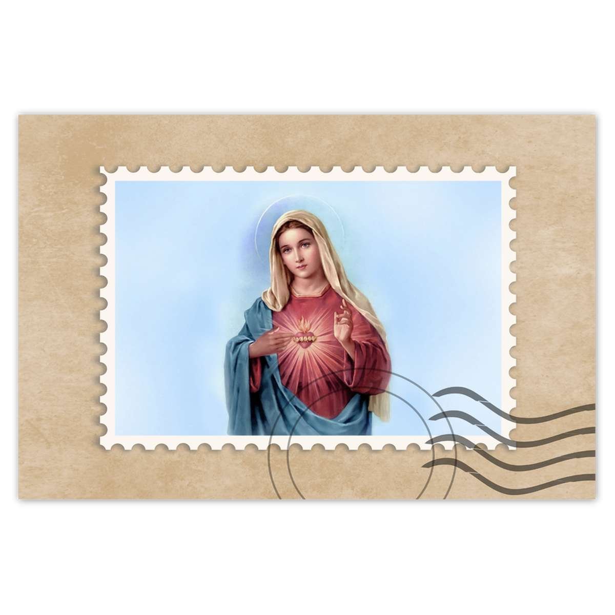 Plakat Matka Boska Maryja Maria, 60x40 cm - ZeSmakiem | Sklep EMPIK.COM