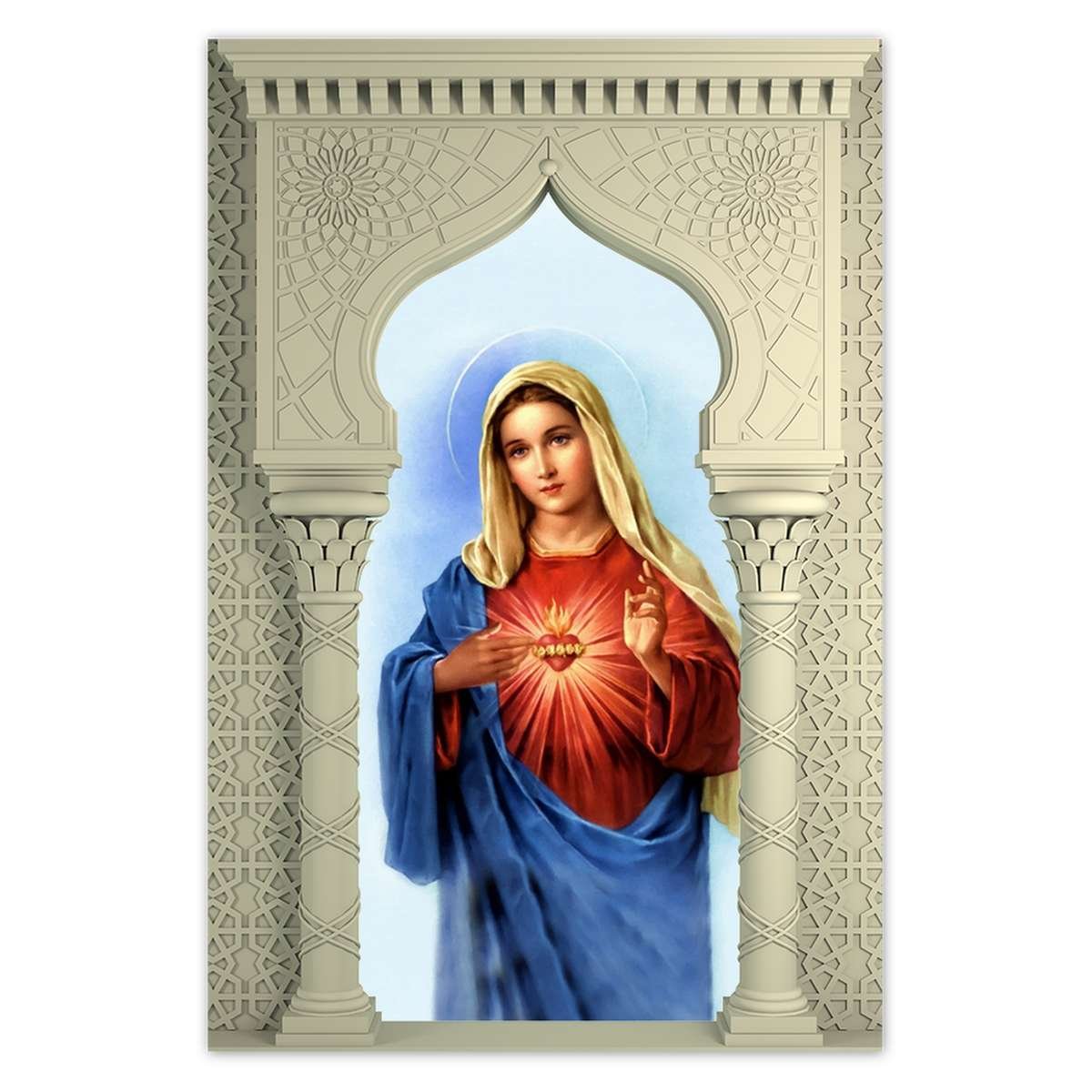 Plakat Matka Boża Serce, 60x90 cm - ZeSmakiem | Sklep EMPIK.COM