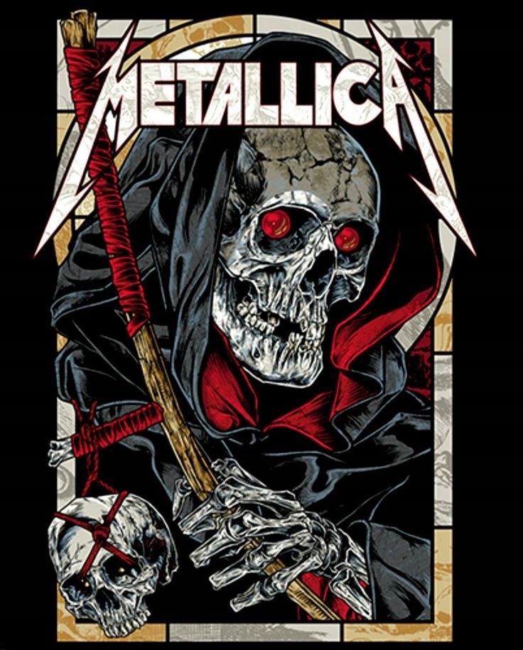 Plakat Metallica Hard Rock Art Sztuka Vintage Retro 91,5x61 cm #7 ...