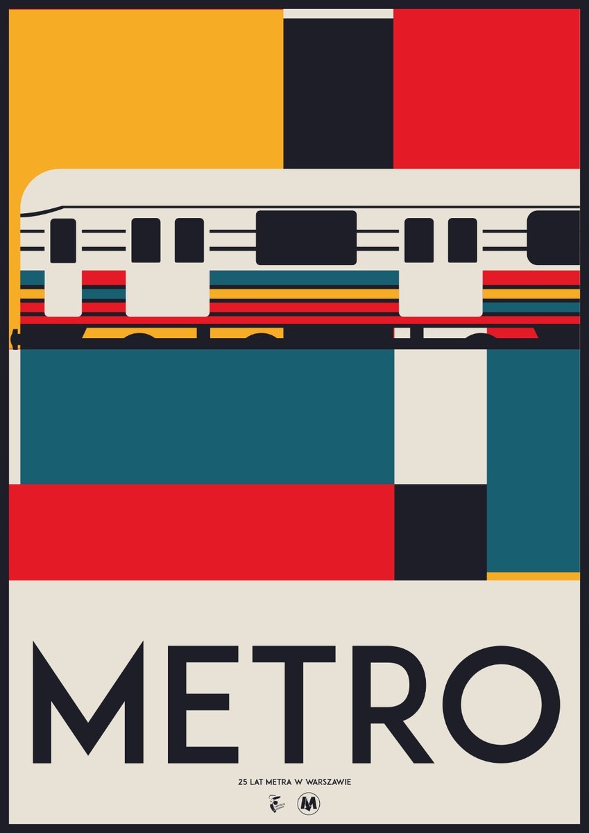 Plakat Metro Vintage Retro ART 70x50 cm #4 - Atram | Sklep EMPIK.COM