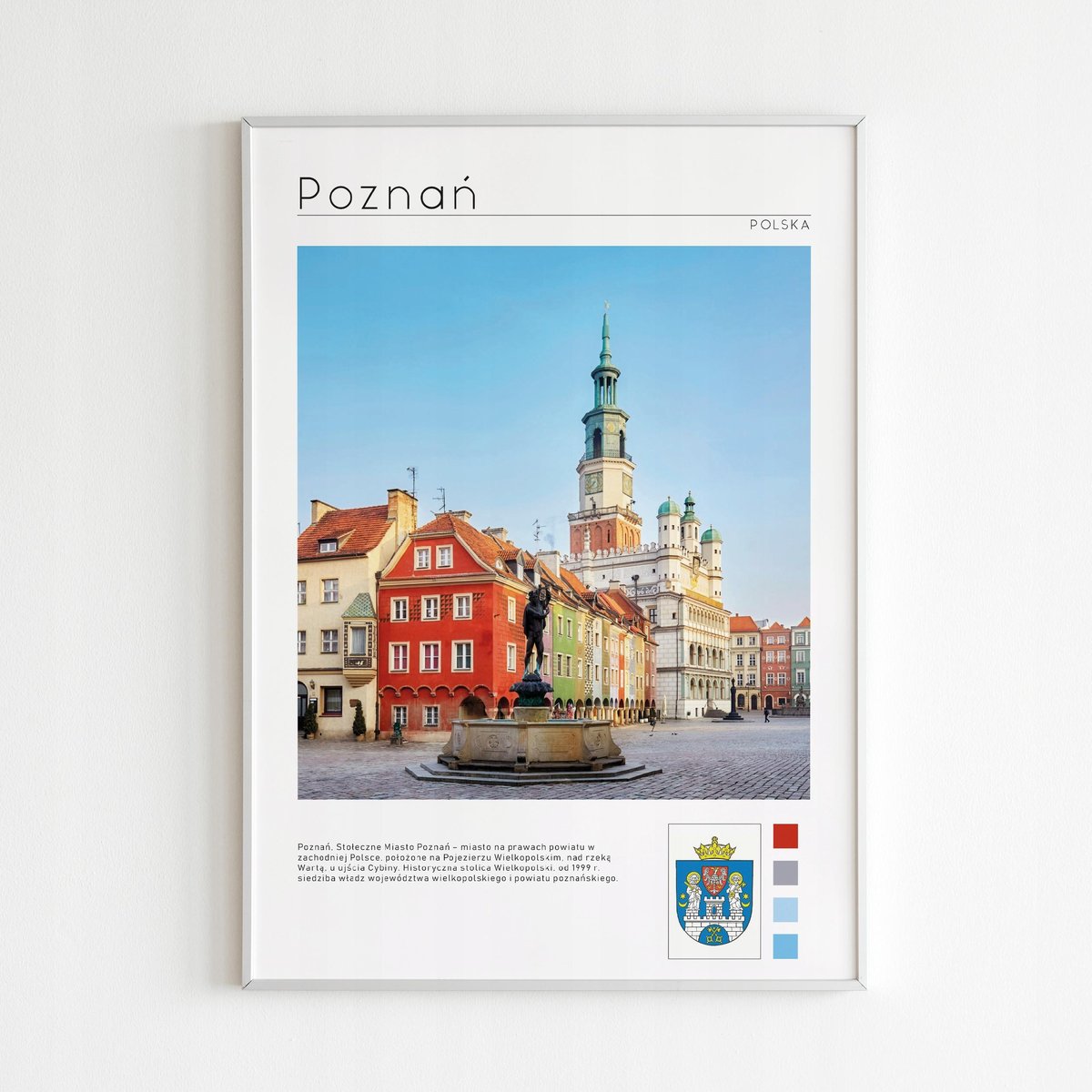 Plakat Miasta Polski - Poznań Obraz 40x30 cm - Atram | Sklep EMPIK.COM