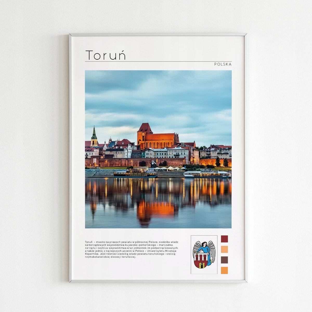 Plakat Miasta Polski - Toruń 70x50 cm - Atram | Sklep EMPIK.COM