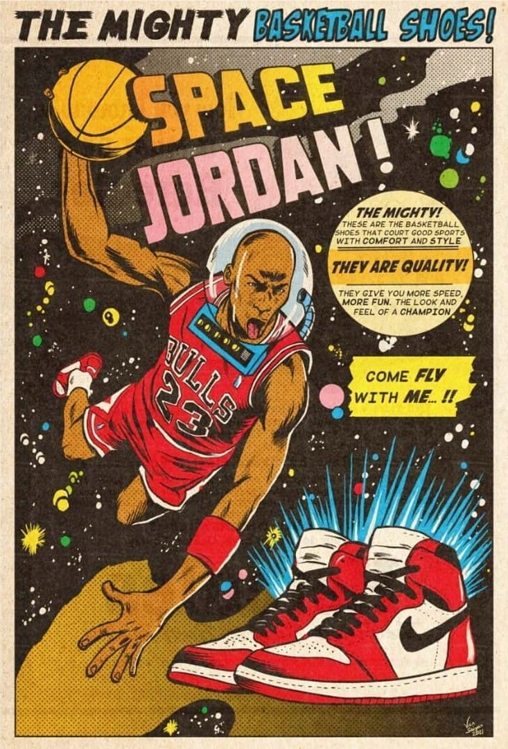 Plakat Michael Jordan NBA Vintage Retro 91,5x61 cm - Atram | Sklep EMPIK.COM