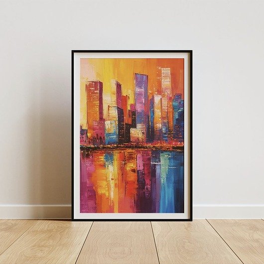 Plakat - Modern city 61x91 - Harry Monkey | Sklep EMPIK.COM
