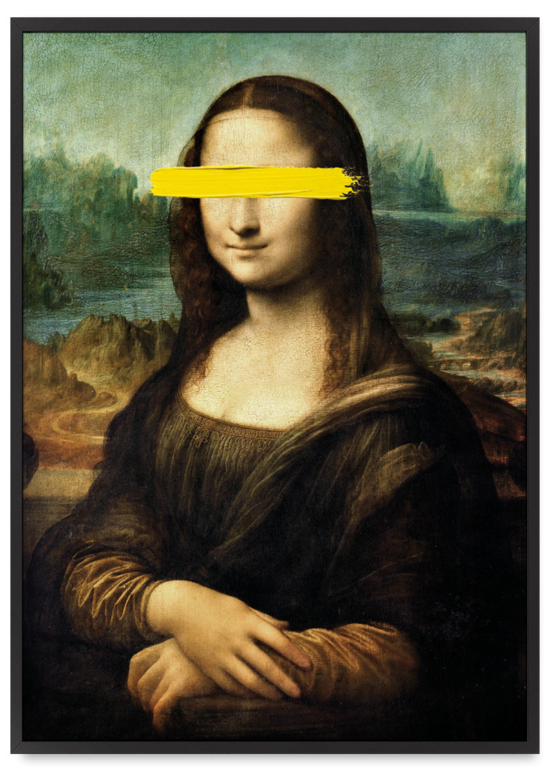 Plakat Mona Lisa da Vinci pop art 50x70 cm w czarnej ramie - Inna marka ...