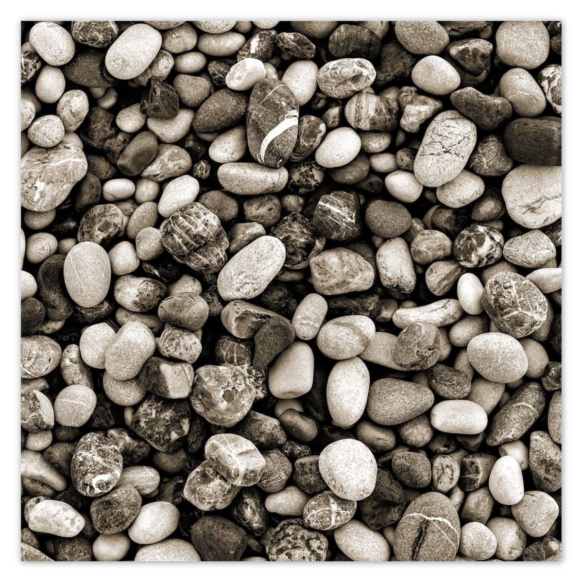 Plakat Morskie otoczaki Kamyk, 30x30 cm - ZeSmakiem | Sklep EMPIK.COM