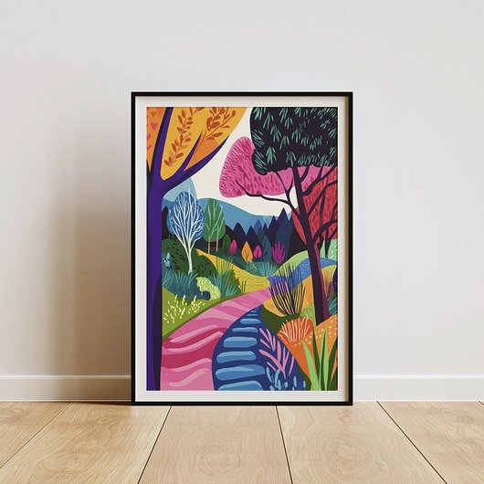 Plakat - Na leśnej ścieżce 61x91 - Harry Monkey | Sklep EMPIK.COM