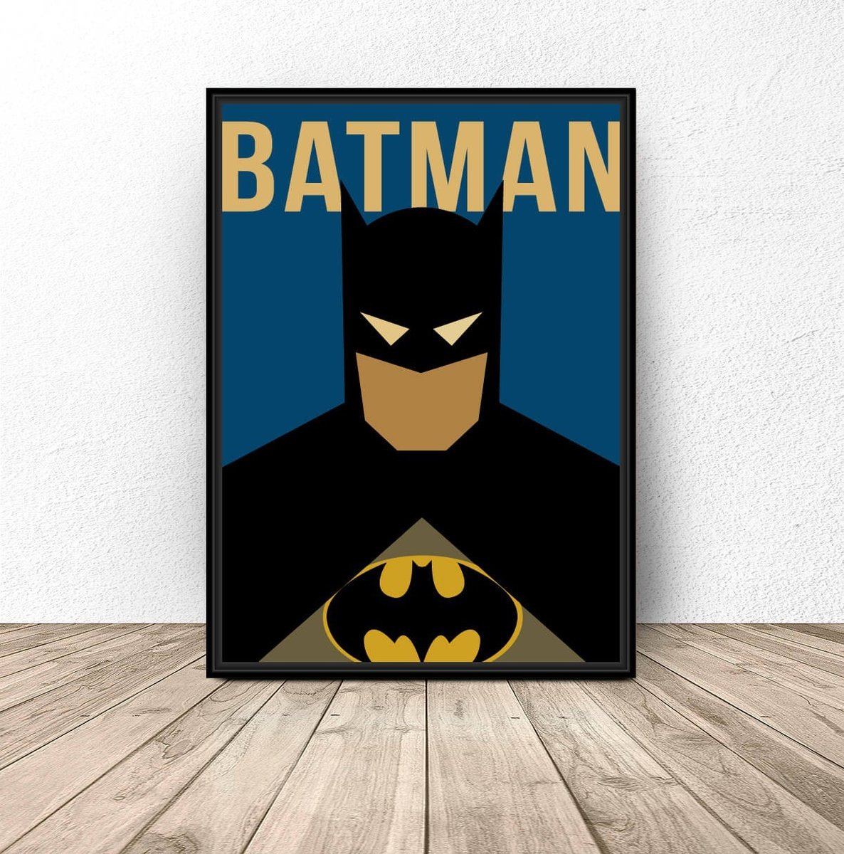 Plakat na ścianę "Batman" A4 (210mm x 297mm) - Scandi Poster | Sklep ...