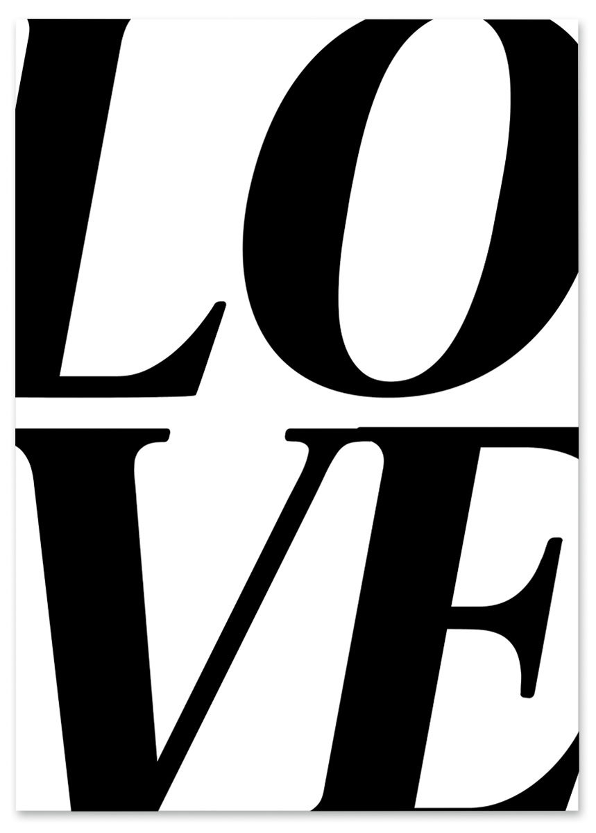 Plakat napis love 40x50 cm - Hog Studio | Sklep EMPIK.COM
