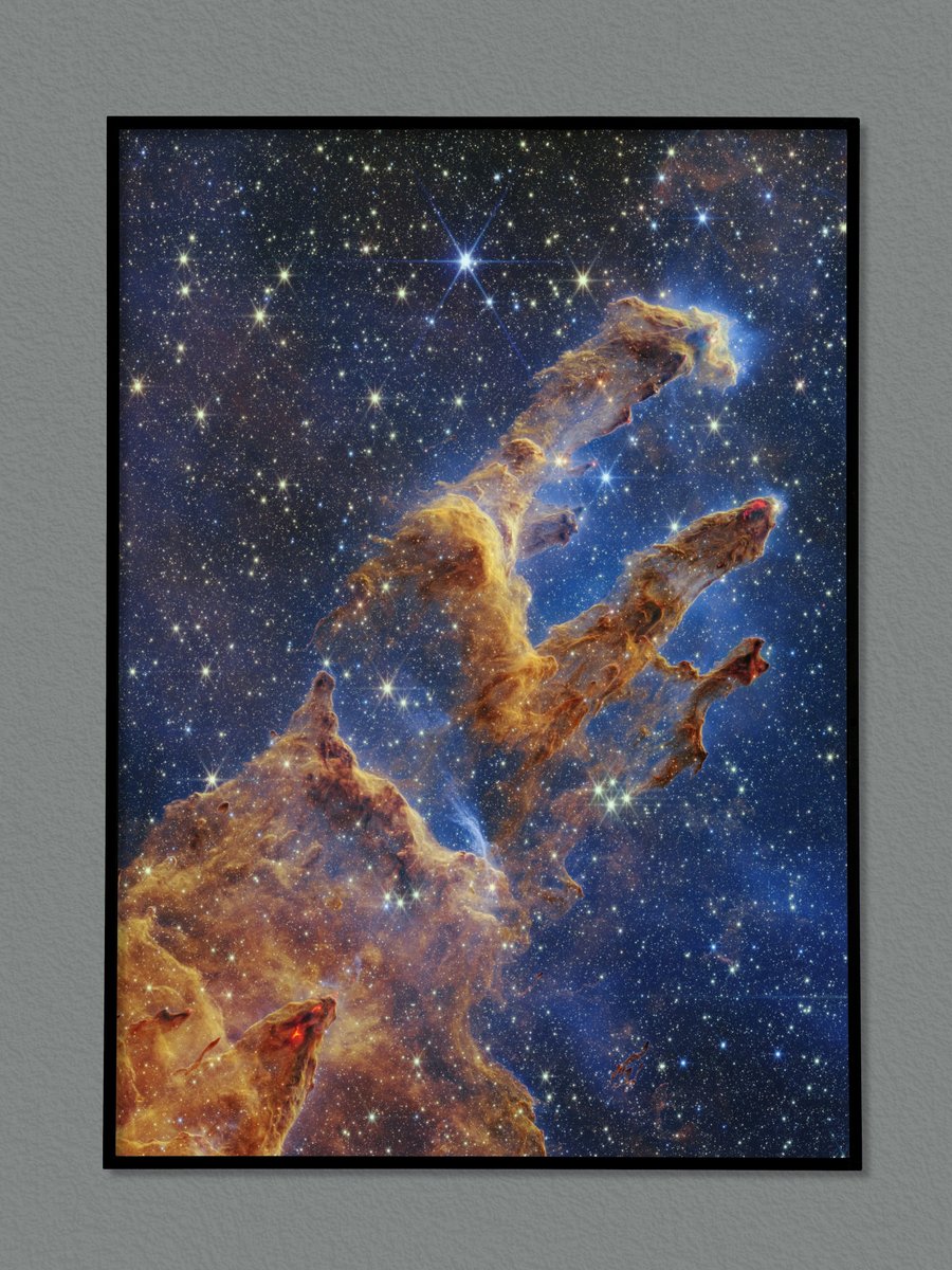 Plakat NASA Filary Stworzenia (Pillars of Creation) JWST 70x50 cm ...