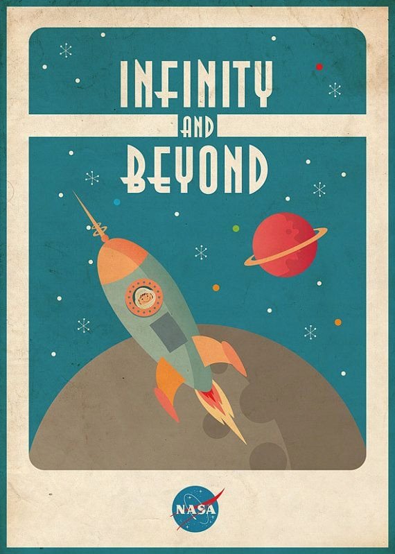 Plakat NASA KOSMOS PLANETY Sztuka Retro Vintage FotoPlakat 50x40 cm #9 ...
