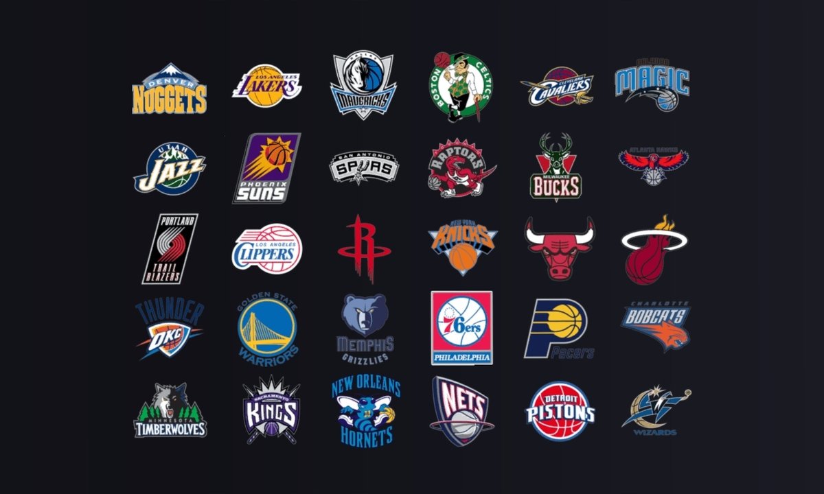 Plakat NBA Logo Wszystkie Drużyny TEAM 100x70 cm #8 - Atram | Sklep ...