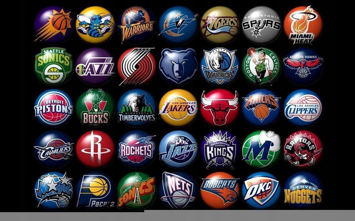Plakat NBA Logo Wszystkie Drużyny TEAM 50x40 cm #1 - Atram | Sklep ...