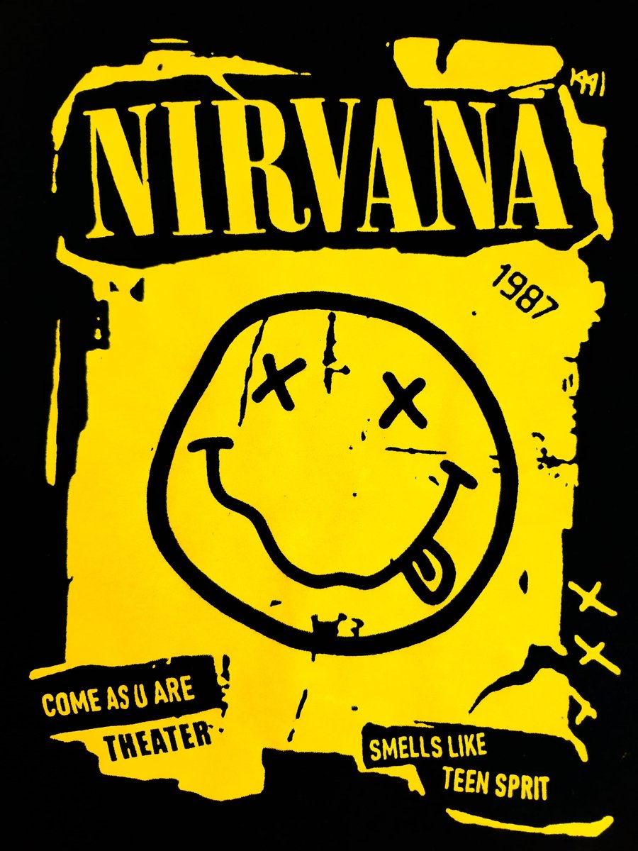 Plakat Nirvana Smiley Kurt Cobain ROCK 30x21 cm - Atram | Sklep EMPIK.COM