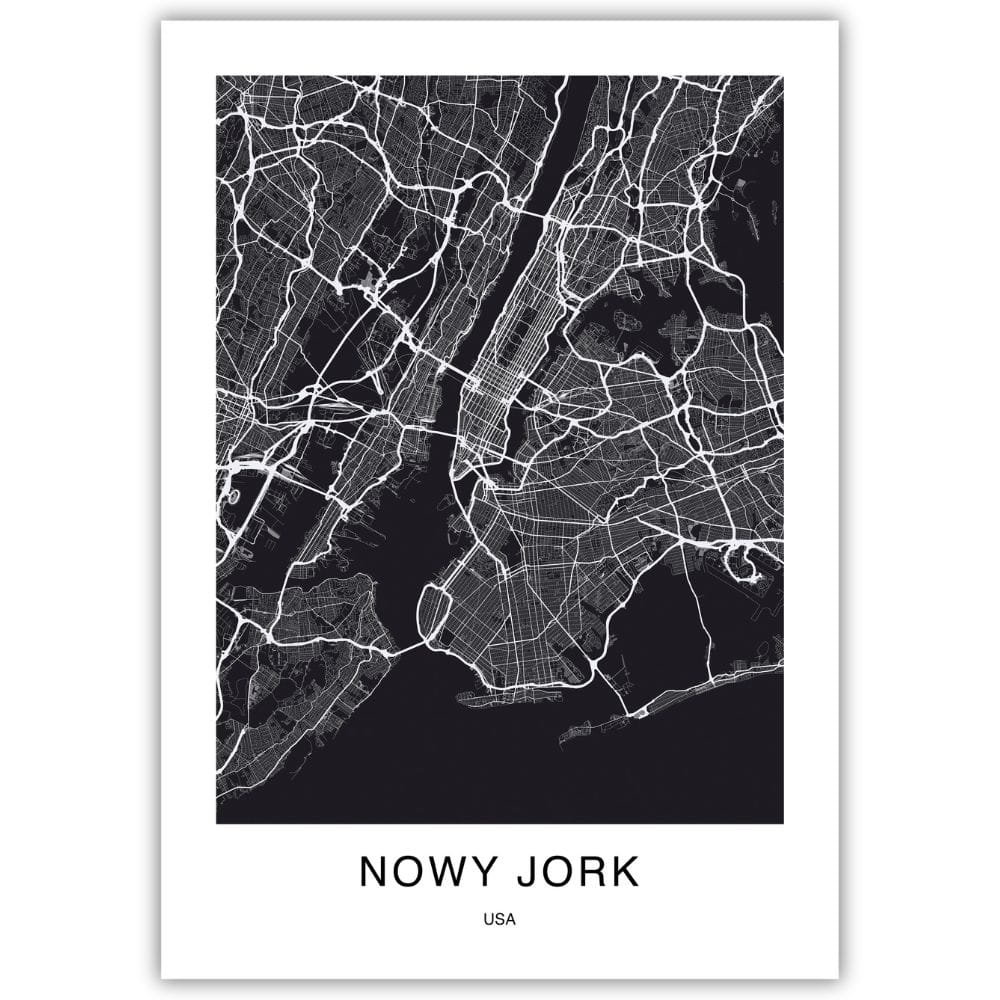plakat nowy jork mapa 30x40 - Inna marka | Sklep EMPIK.COM