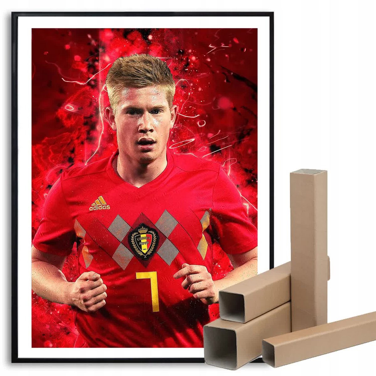 PLAKAT Obraz A3 29,7x42 cm De Bruyne Belgia Piłka Football Wiele Wzorów ...