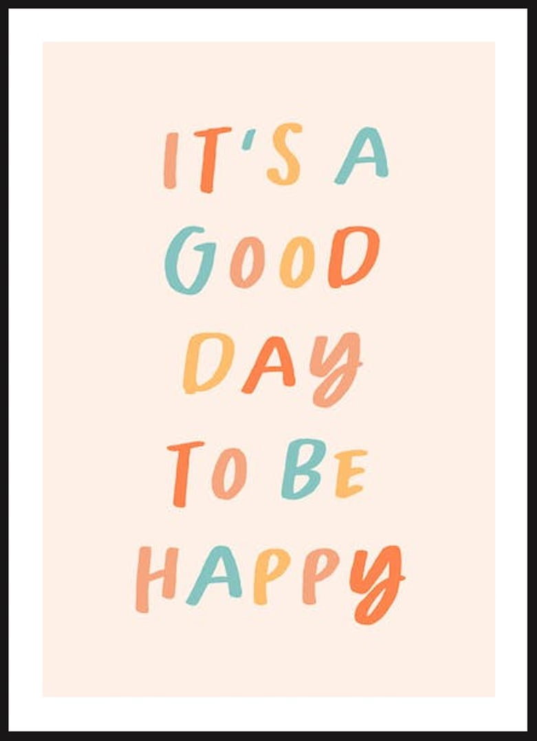 Plakat Obraz - Be Happy - 42X60 Cm - Poster Story | Sklep EMPIK.COM