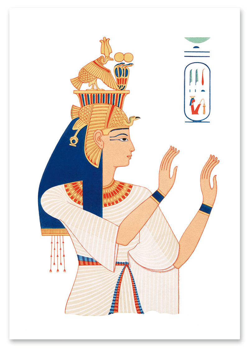 Plakat obraz Egipt faraon Ramzes Kleopatra egipskie hieroglify 50x70 cm ...