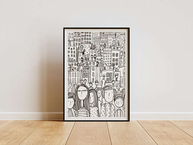 Plakat - Overcrowded 70x100 - Harry Monkey | Sklep EMPIK.COM