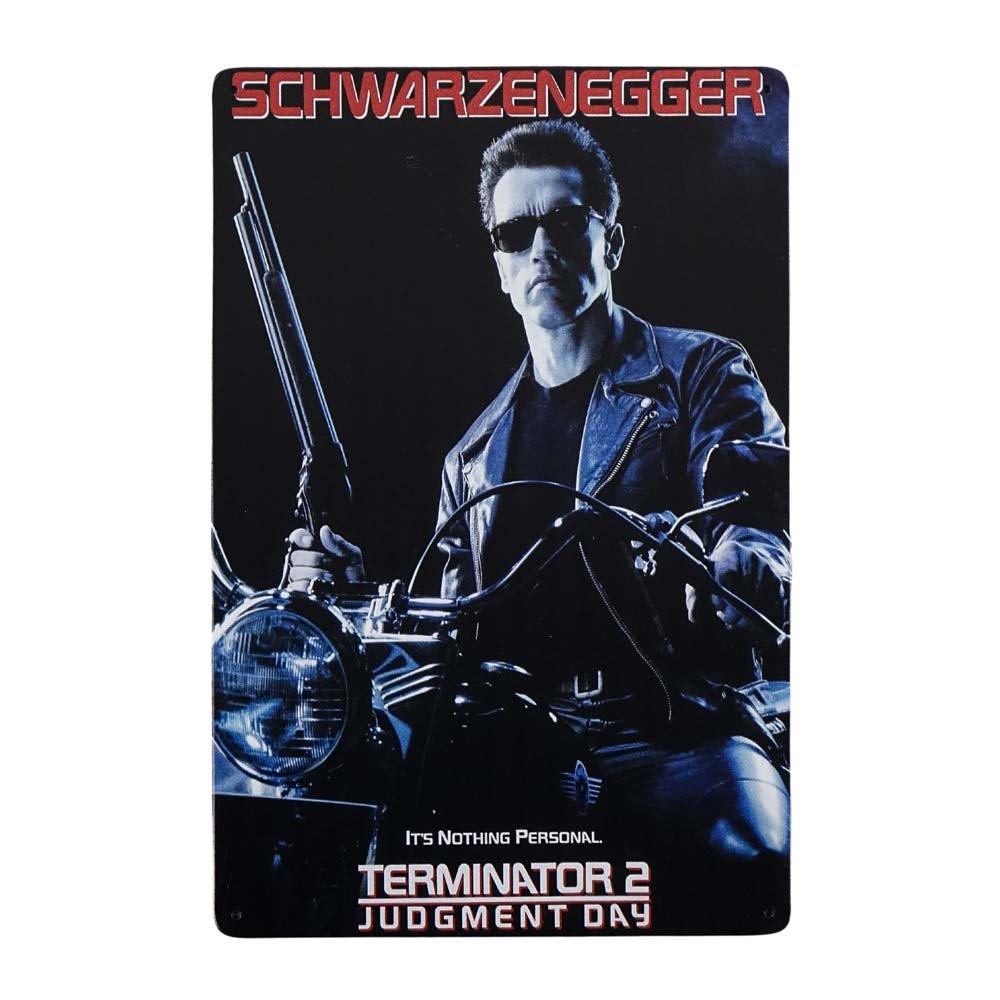 Plakat ozdobny Tabliczka dekoracyjna metalowa TERMINATOR - Rustykalne ...