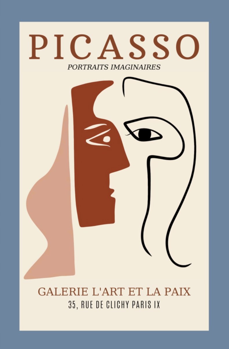 Plakat Pablo Picasso Retro Obraz Vintage 60x40 cm - Atram | Sklep EMPIK.COM