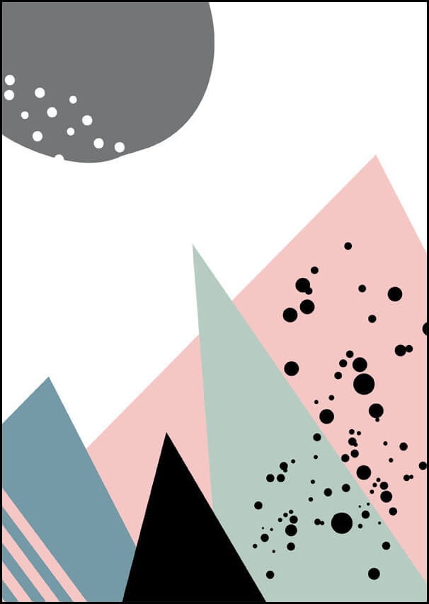 Plakat, Pastelowe góry, 59,4x84,1 cm - reinders | Sklep EMPIK.COM