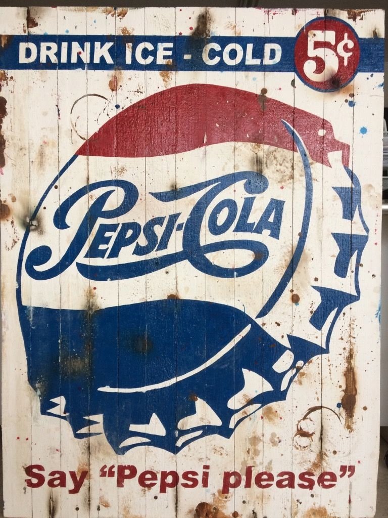 Plakat Pepsi Cola ART Vintage Retro 91,5x61 cm #8 - Atram | Sklep EMPIK.COM