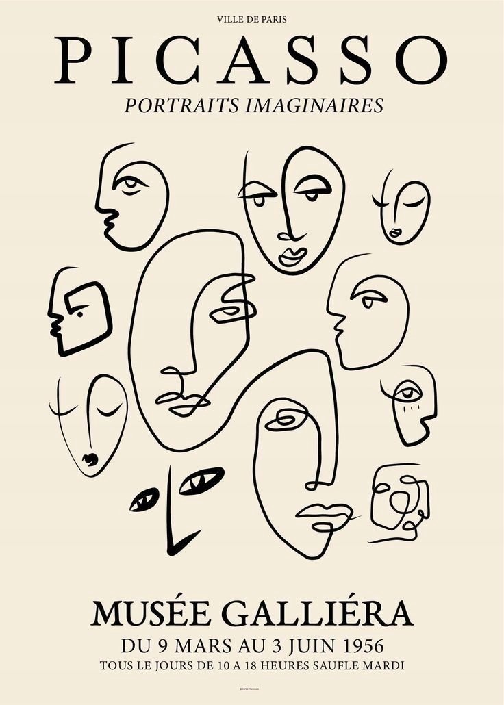 Plakat Picasso Vintage Retro Obraz 50x40 cm 5 - Atram | Sklep EMPIK.COM