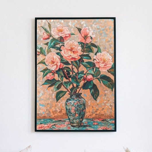 Plakat - Piękne kamelie 61x91 - Harry Monkey | Sklep EMPIK.COM