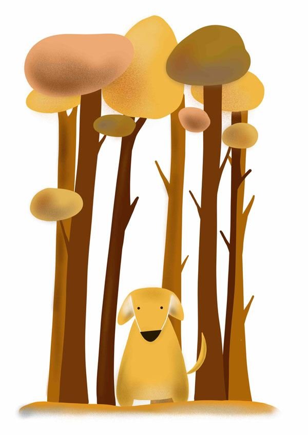 Plakat, Piesek w lesie, 30x40 cm - reinders | Sklep EMPIK.COM