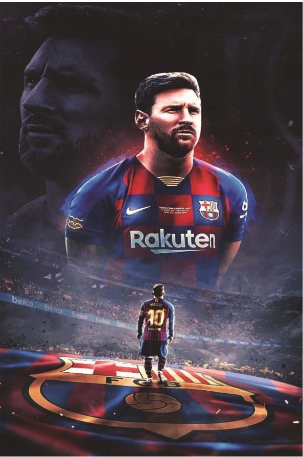 Plakat Piłkarski Lionel Messi Leo Fc Barcelona PSG - Atram | Sklep ...