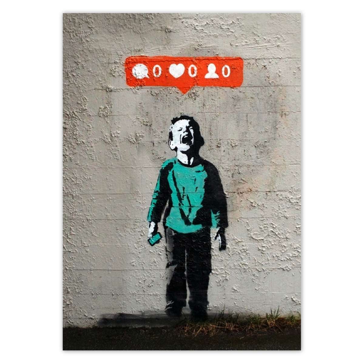 Plakat pionowy Banksy Like, 21x29,7 cm - ZeSmakiem | Sklep EMPIK.COM