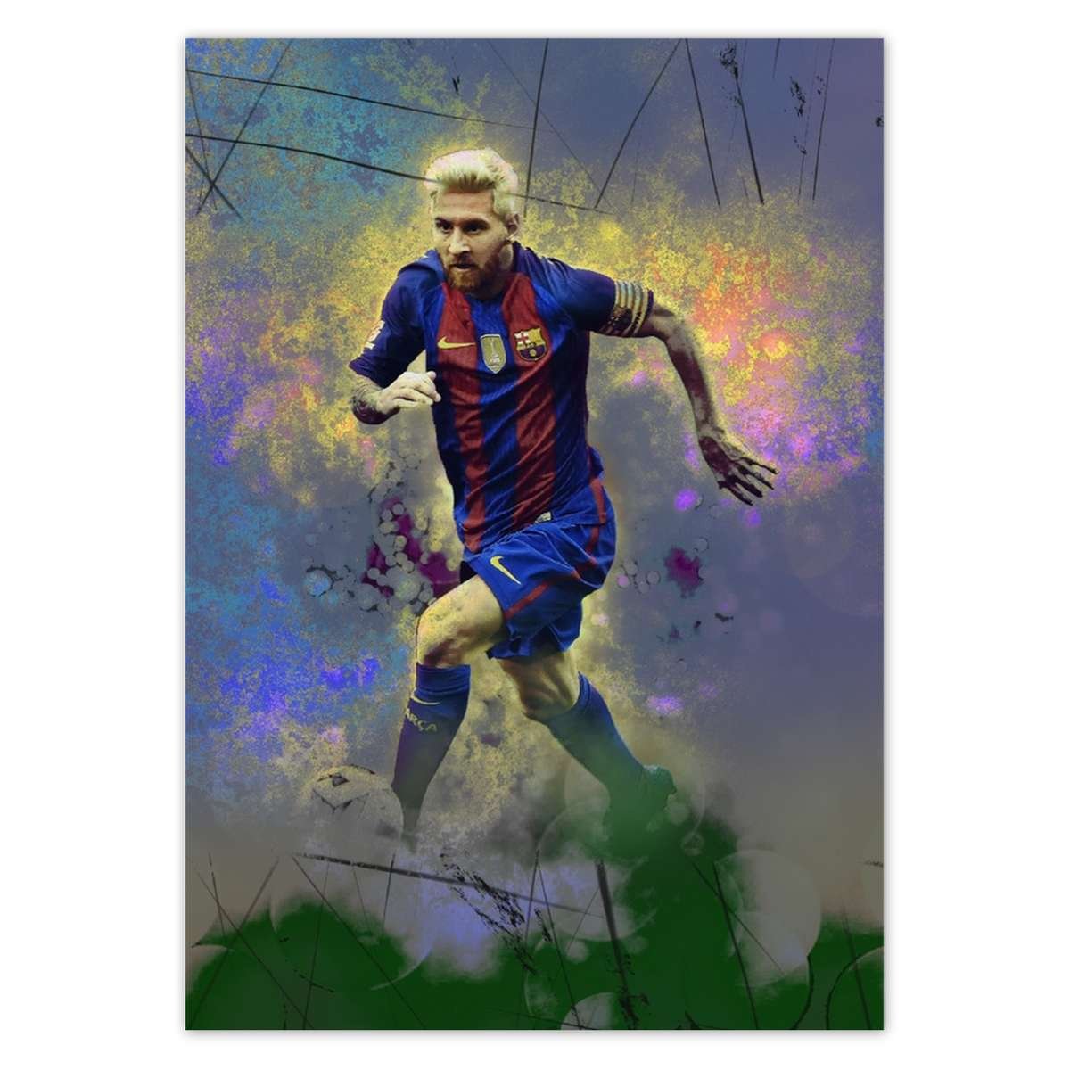 Plakat pionowy Lionel Messi, 14,8x21 cm - ZeSmakiem | Sklep EMPIK.COM