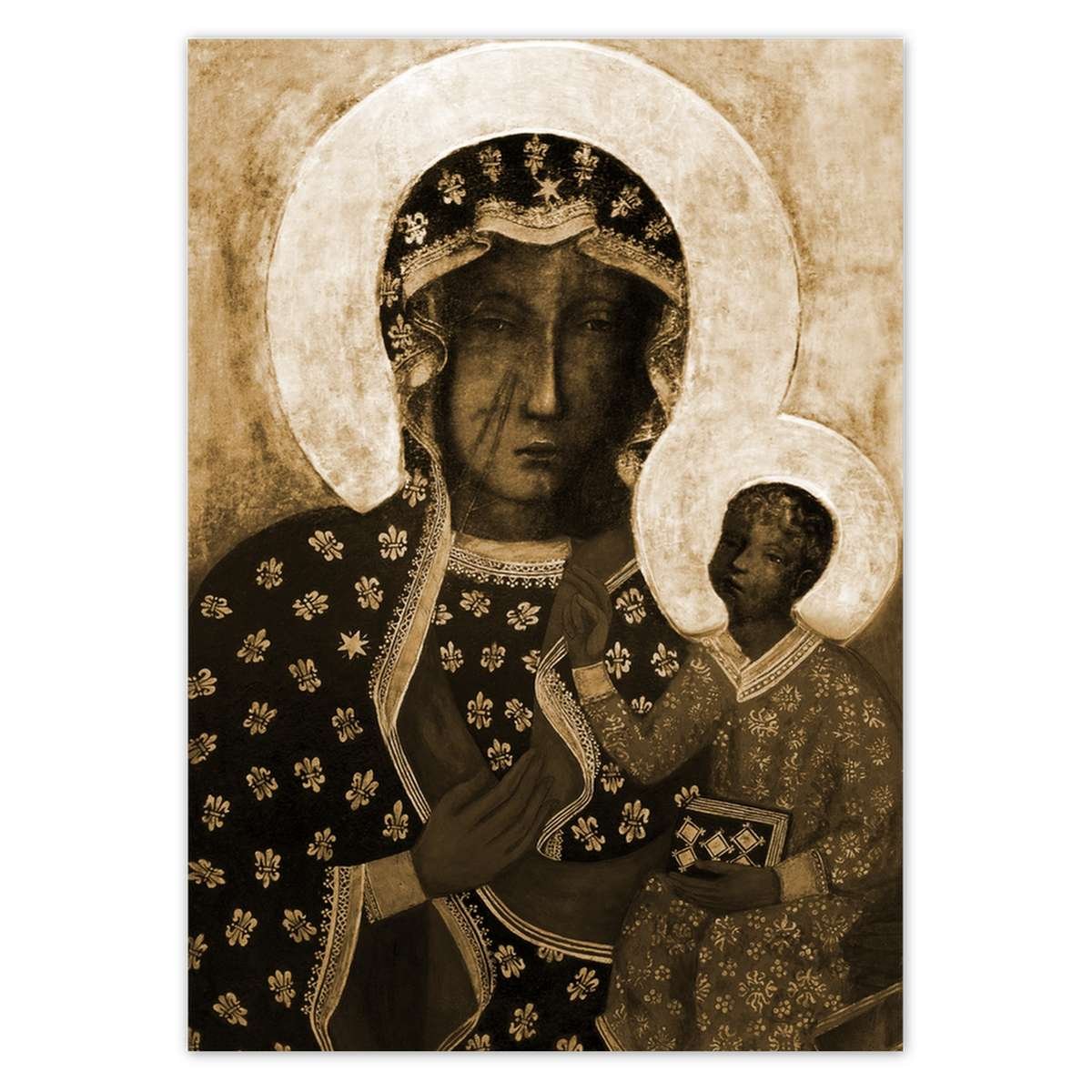 Plakat pionowy Matka Boska Częstochowska, 29,7x42 cm - ZeSmakiem ...