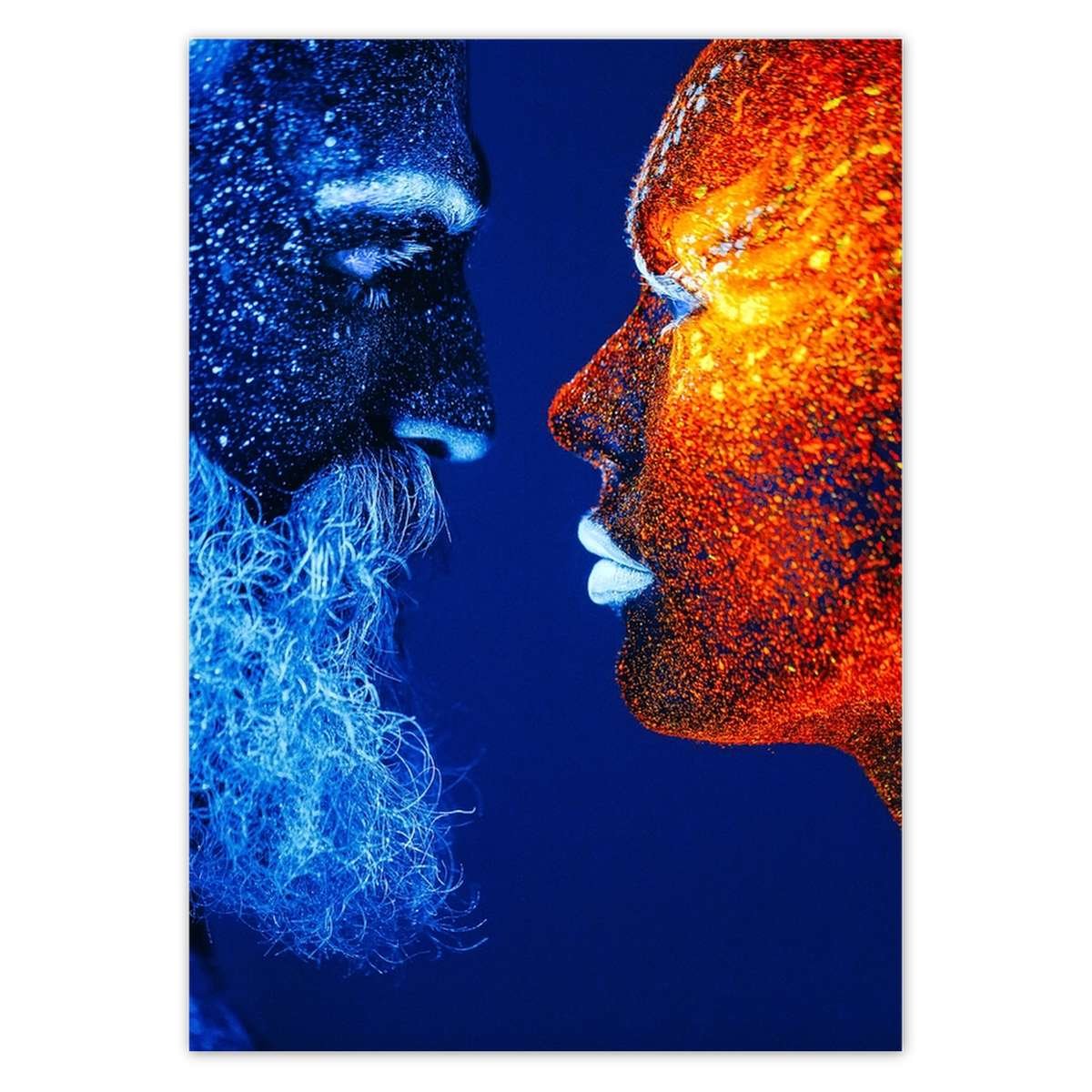 Plakat pionowy On zimny Ona gorąca, 14,8x21 cm - ZeSmakiem | Sklep ...