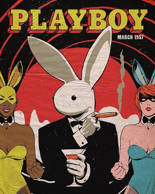 Plakat Playboy 1957 Vintage Retro 91,5x61 cm - Atram | Sklep EMPIK.COM