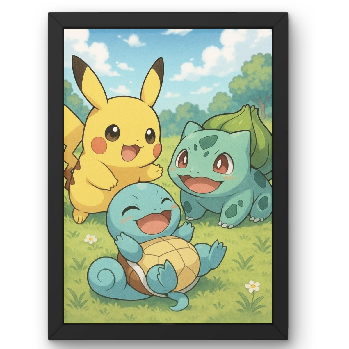 Plakat Pokemon Pikachu Bulbasaur Squirtle - Inna marka | Sklep EMPIK.COM