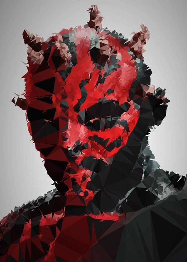 Plakat, POLYamory - Darth Maul, Gwiezdne Wojny Star Wars, 50x70 cm ...