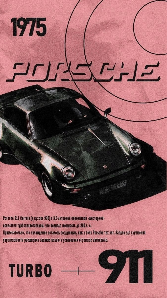 Plakat Porsche Auto 1975 Retro Vintage 40x30 cm - Atram | Sklep EMPIK.COM