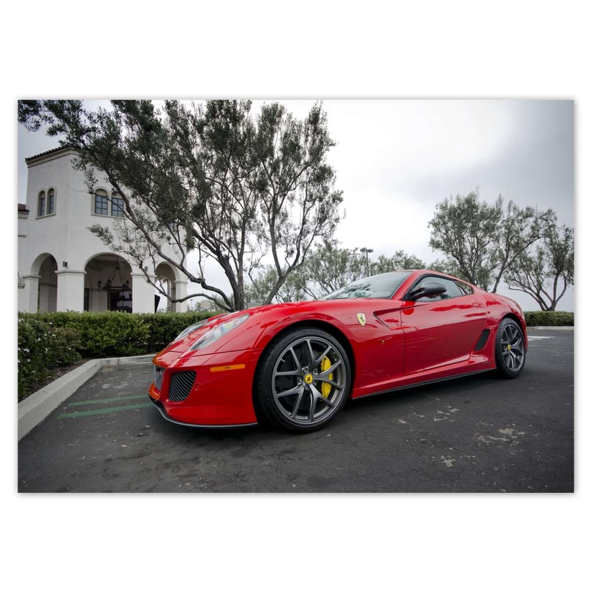 Plakat poziomy Czerwony samochód Ferrari, 42x29,7 cm - ZeSmakiem ...