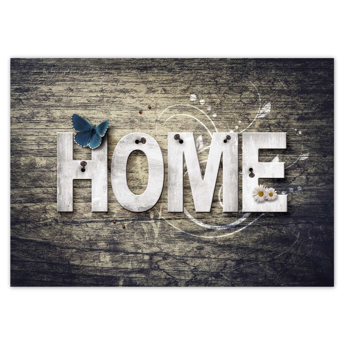 Plakat poziomy Napis HOME, 59,4x42 cm - ZeSmakiem | Sklep EMPIK.COM