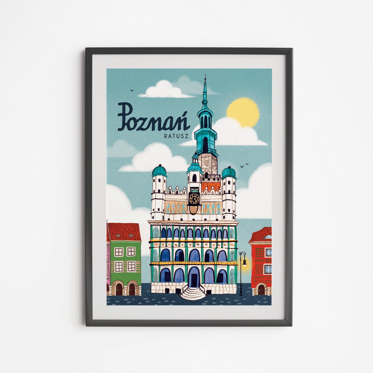 Plakat Poznań Ratusz 21x30 - Love Poland Design | Sklep EMPIK.COM