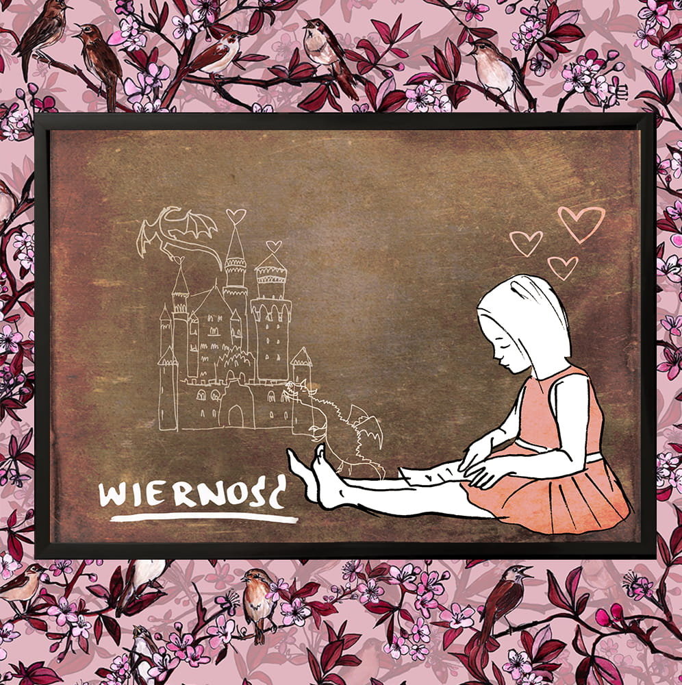 PLAKAT print DZIEWCZYNKA (papier satyna 350g) - NAWROTANKA | Sklep ...