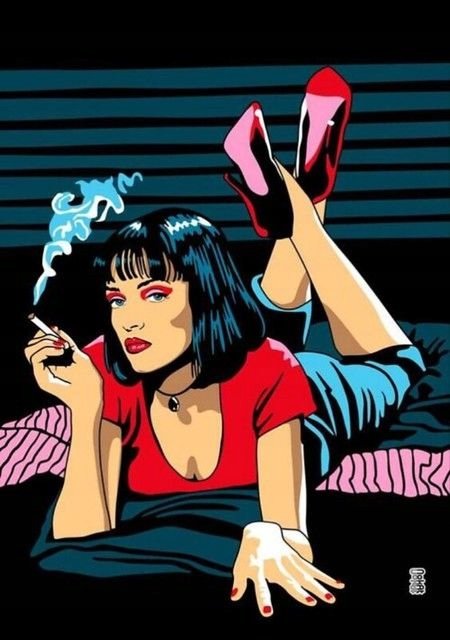 Plakat Pulp Fiction Vintage Retro ART 60x40 cm - Atram | Sklep EMPIK.COM