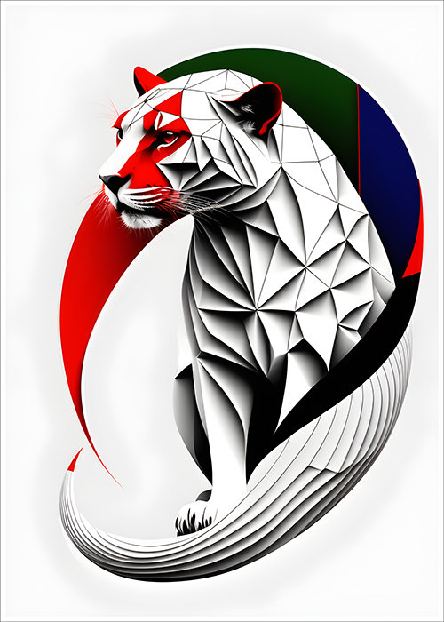 Plakat Puma artystycznie - 60x90 cm - Inna marka | Sklep EMPIK.COM
