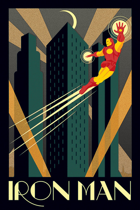 Plakat PYRAMID INTERNATIONAL, Marvel Deco - Iron Man, 61x91 cm ...