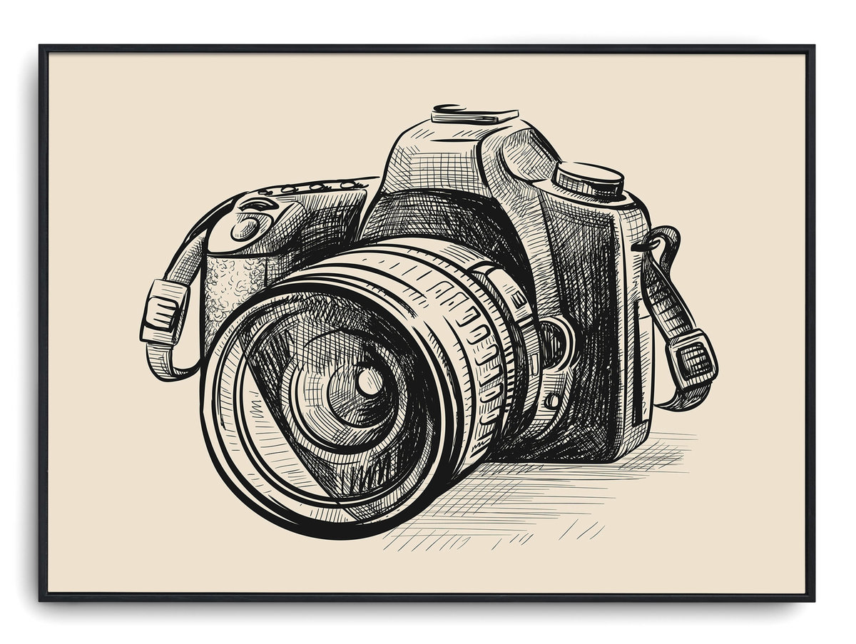 Plakat r 40x30 cm Aparat Fotografia Obiektyw Foto - Printonia | Sklep ...