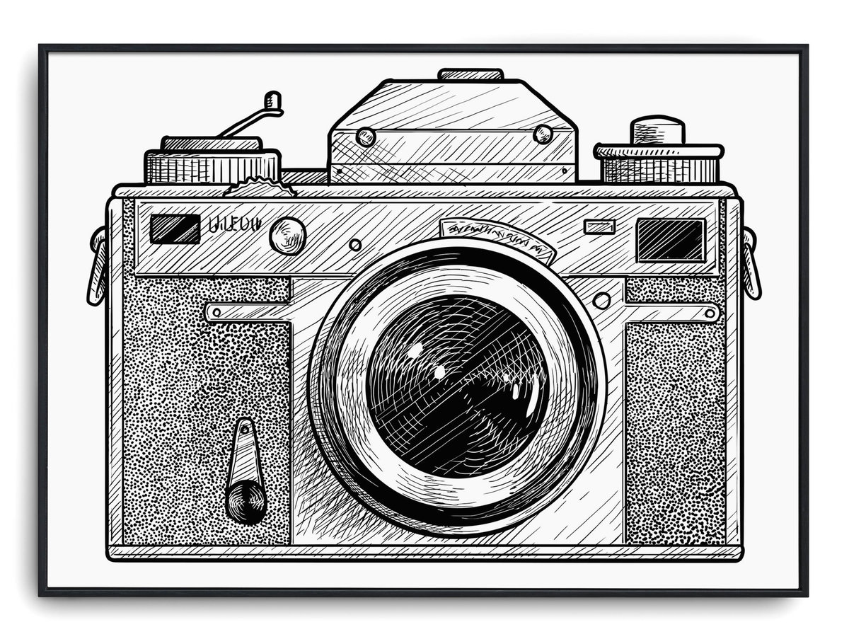 Plakat r 40x30 cm Aparat Fotografia Obiektyw Foto - Printonia | Sklep ...