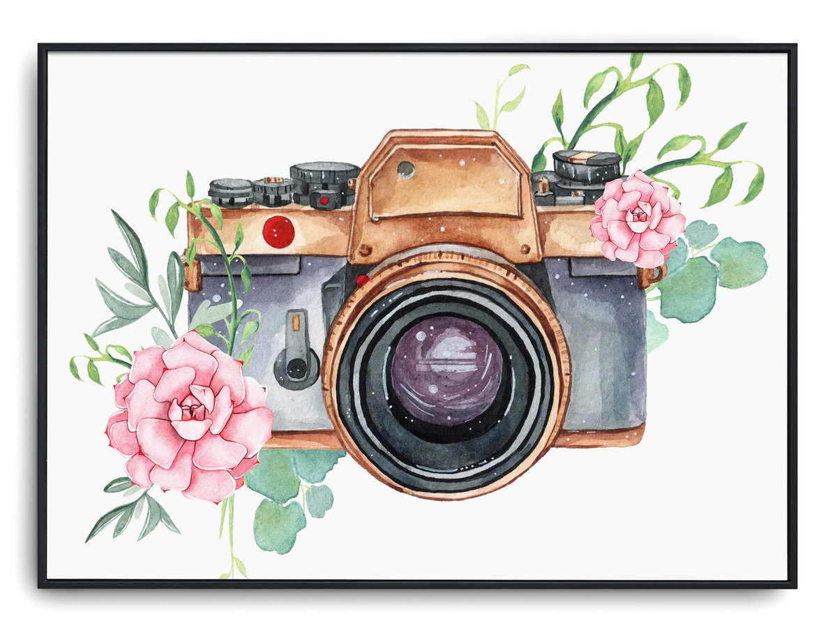 Plakat r 50x40 cm Aparat Fotografia Obiektyw Foto - Printonia | Sklep ...