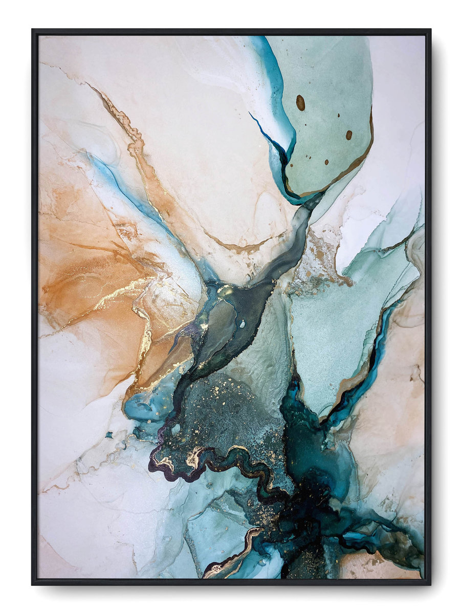 Plakat r 61x91 cm Marmur Tekstura Odcień Turkus C - Printonia | Sklep ...